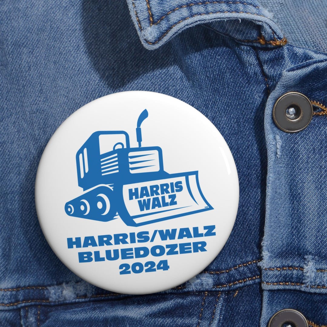 Harris Walz Buttons, Kamala Harris Tim Walz Campaign Buttons, 2024 ...
