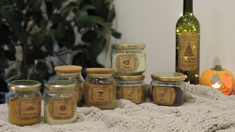 Vintage Spice Jar Labels | Digital Download Printable | Spice Labels ...