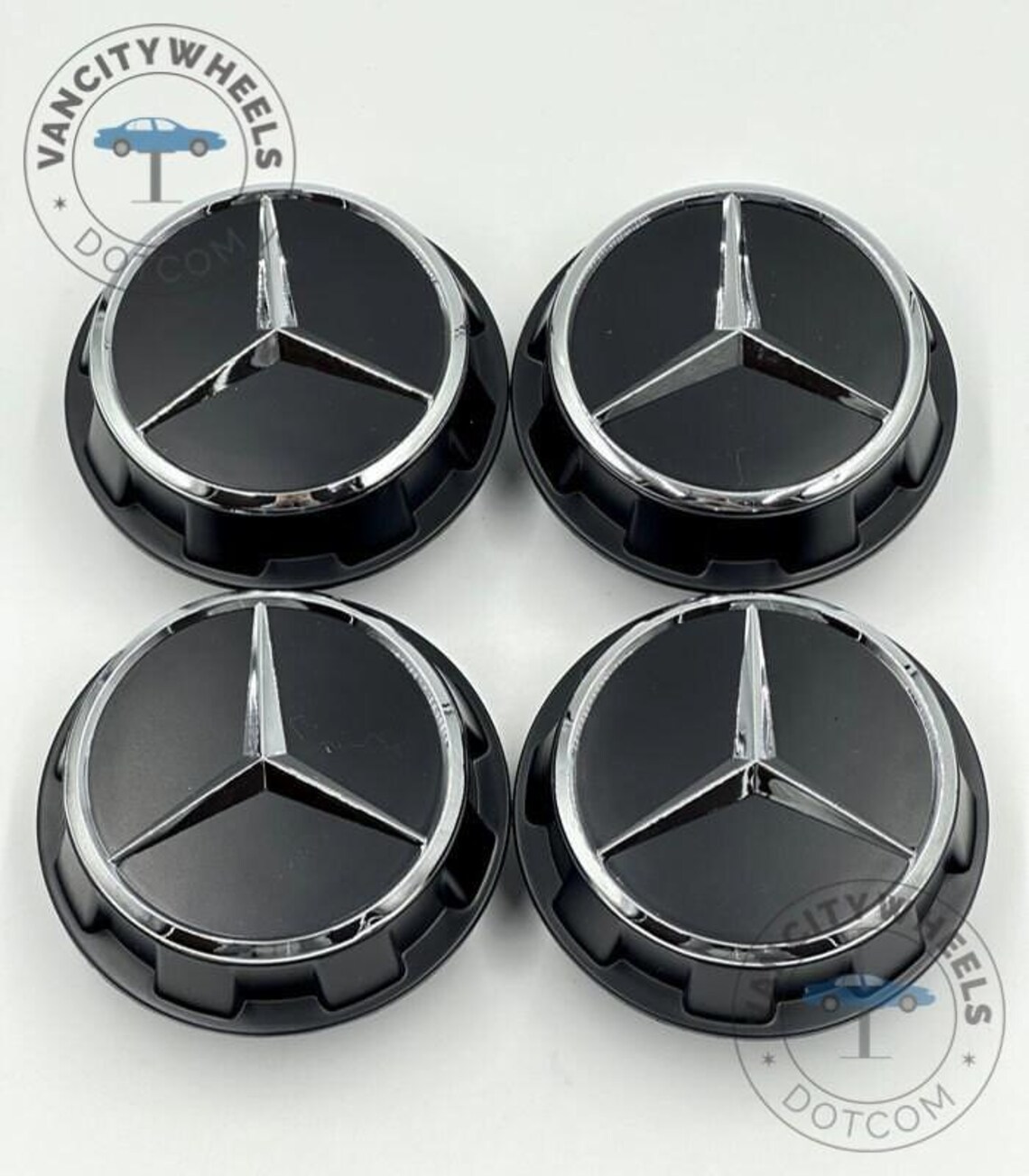 Mercedes Maybach 60mm AMG Black Surround Wheel Center Cap, Maybach 60mm ...