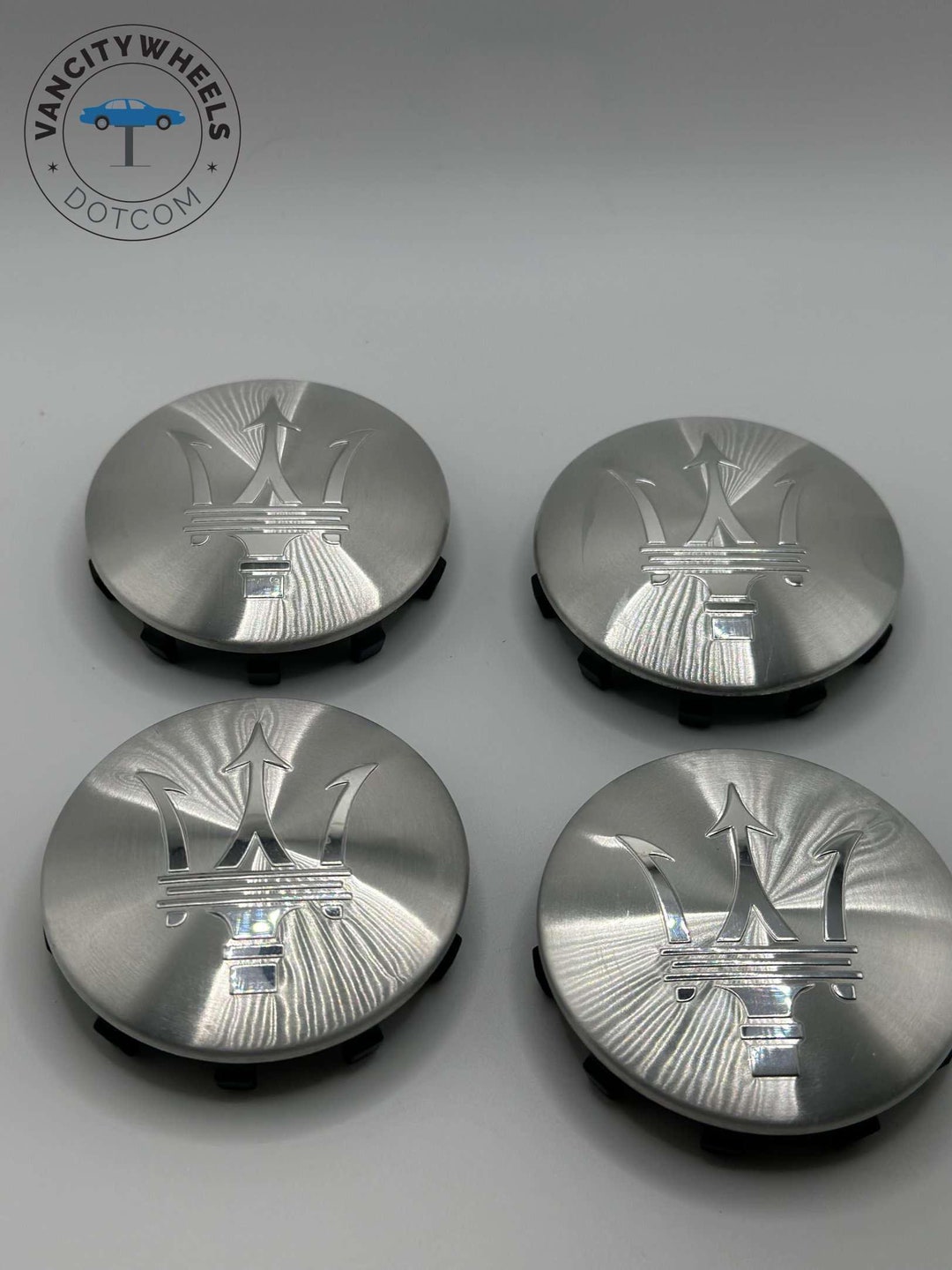Maserati Quattroporte GT Ghibli Wheel Center Caps 60mm58mm Silver ...