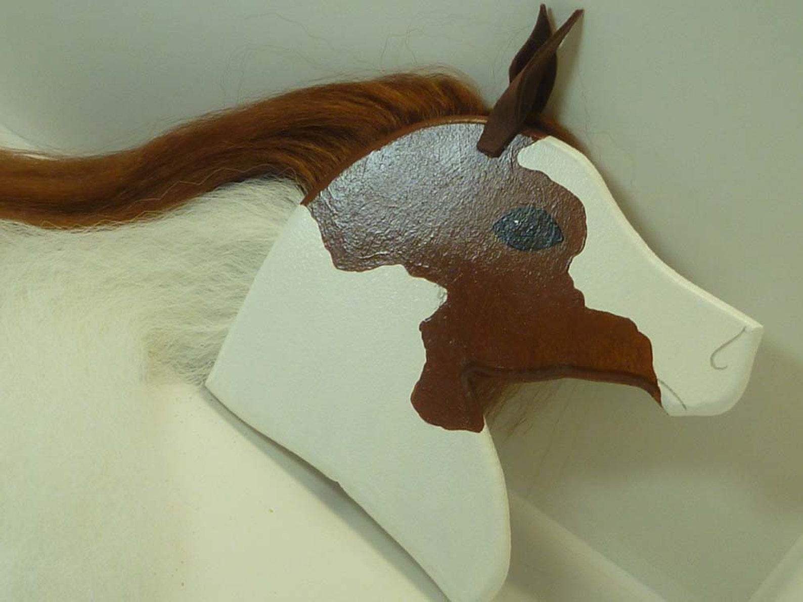Arabian Stick Horse Beautiful Brown and White Paint - Etsy