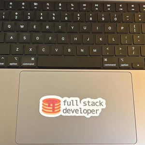 Full Stack Developer Holographic Sticker – Cool Programmer Laptop Decal ...