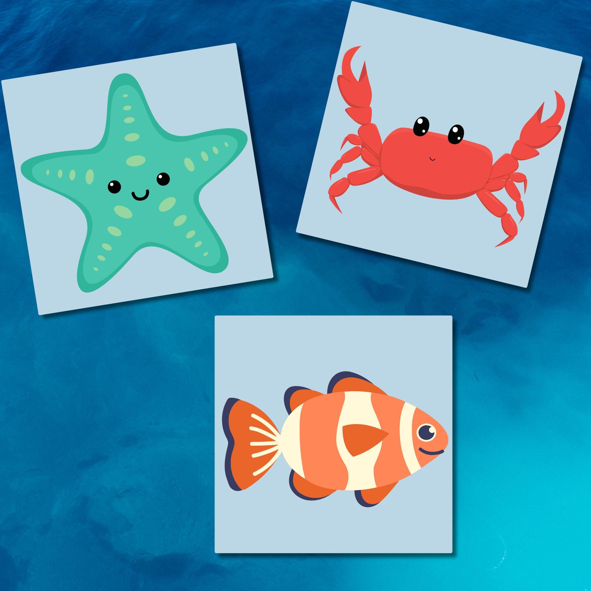 Sea Creature Token Board: Visual Reward Chart (printable PDF) - Etsy