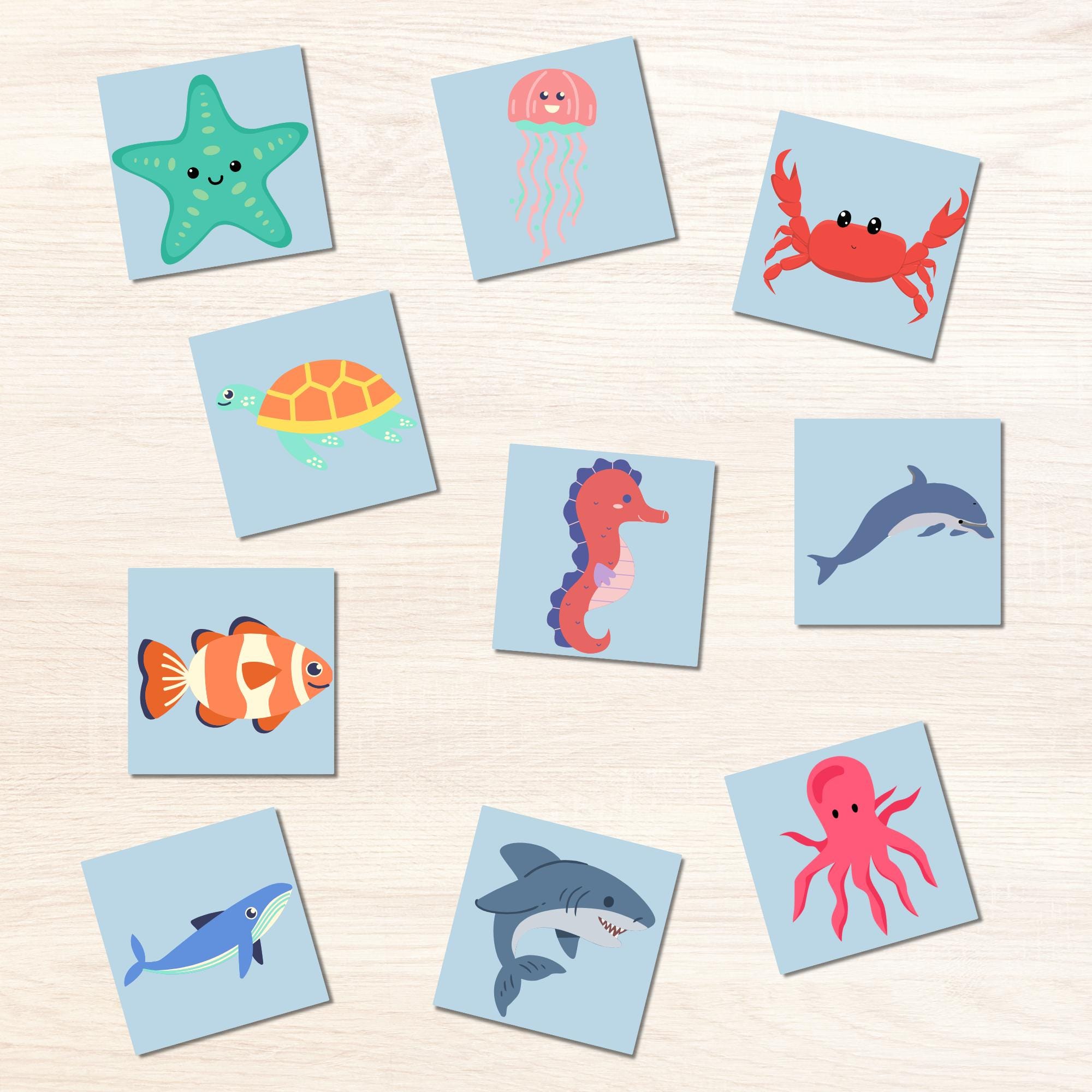 Sea Creature Token Board: Visual Reward Chart (printable PDF) - Etsy