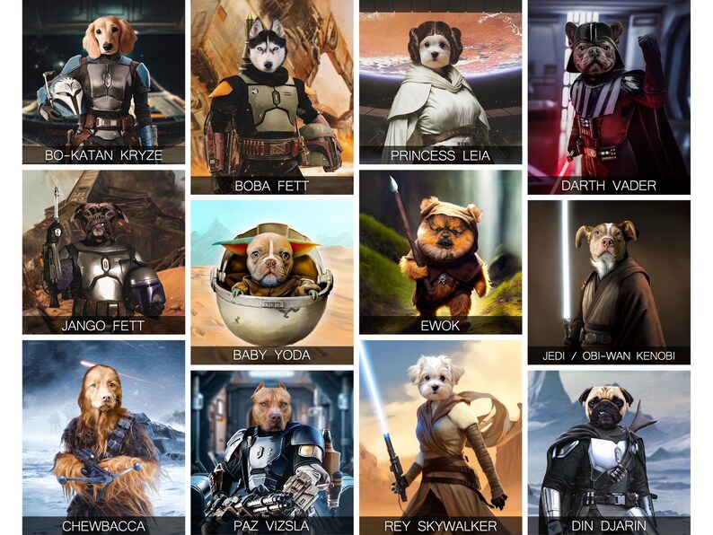 Cyborg Dog Super Hero Custom Pet Portrait: Personalized Pet Remembrance ...