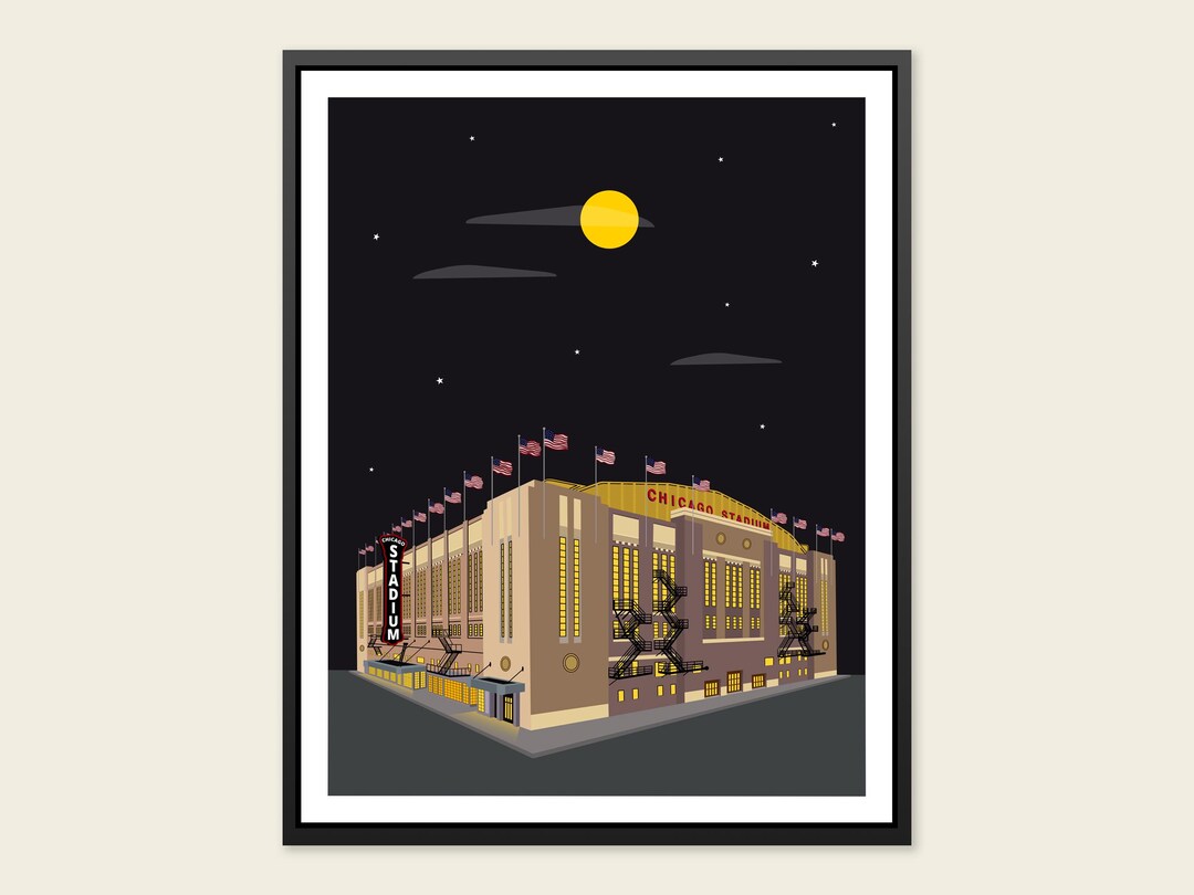 Old Chicago Stadium Poster: Blackhawks & Bulls Nostalgia Art Print - Etsy