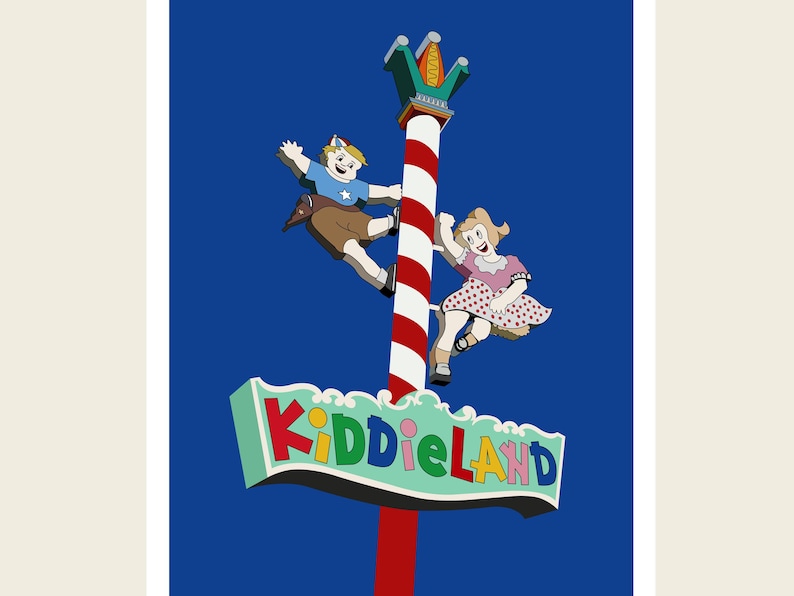 Kiddieland Amusement Park Poster: Chicago Nostalgia Art Print - Etsy