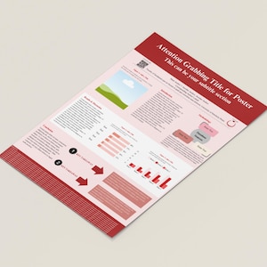 Red Academic Poster for Showcasing Your Research Canva Template A0 ...