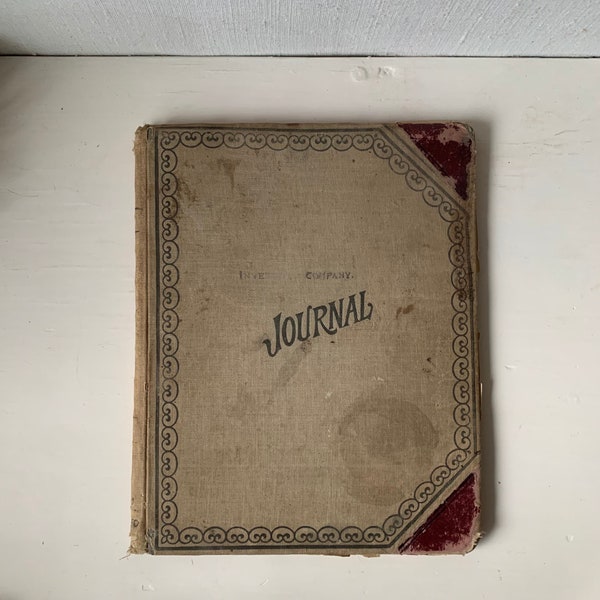 Antique Ledger Book - Etsy