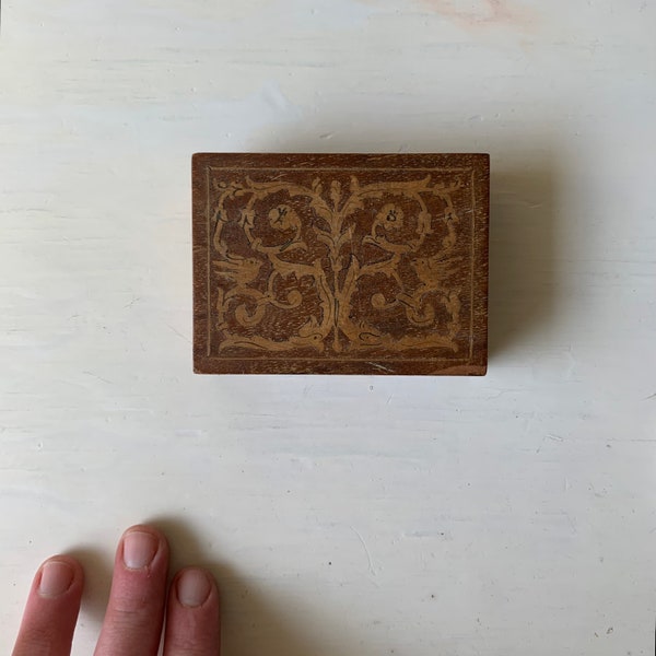 Small Antique Wooden Boxes - Etsy
