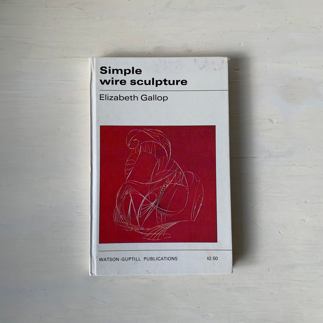 Vintage 1970s Sculpture Book - Simple Wire Sculpture by Elizabeth ...