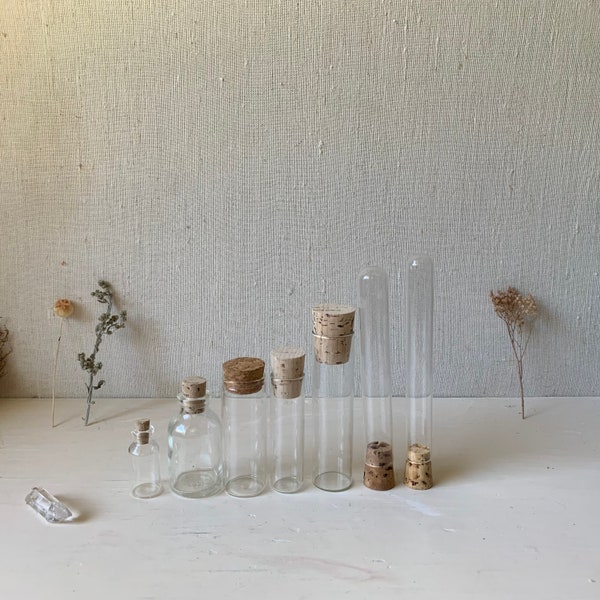Vintage Glass Vials - Etsy