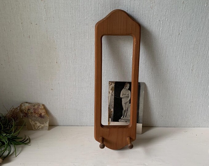 Vintage Wall Mount Wood Peg Rack Frame - No Mirror DIY Pegs - Etsy