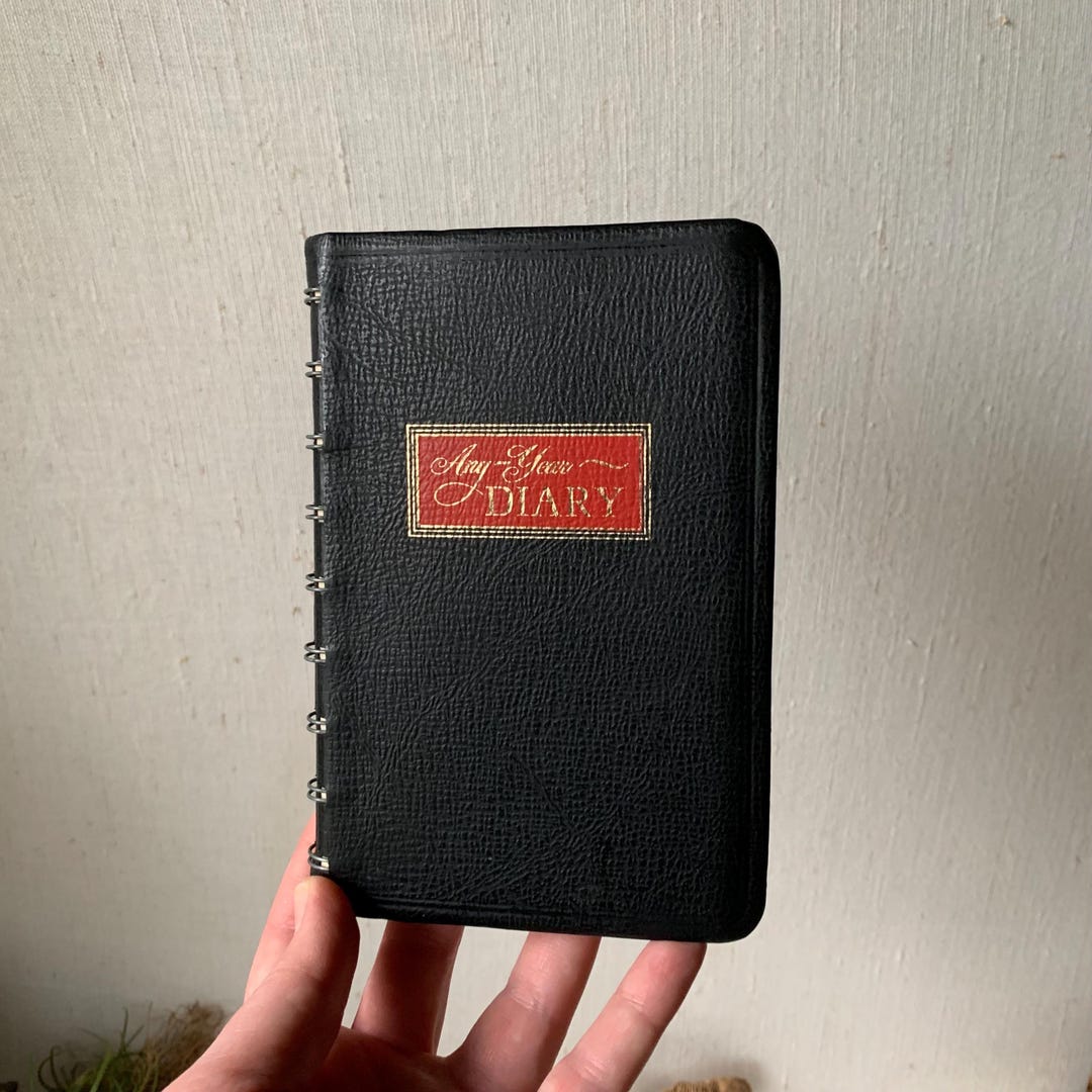 Vintage Unused Diary 1970s Classic Looking Planner Journal Telephone ...