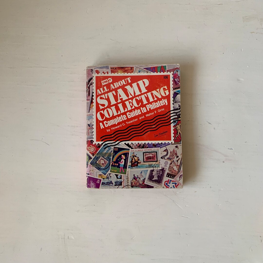 Vintage Stamp Collecting Book Mini Paperback All About Stamps Philately ...