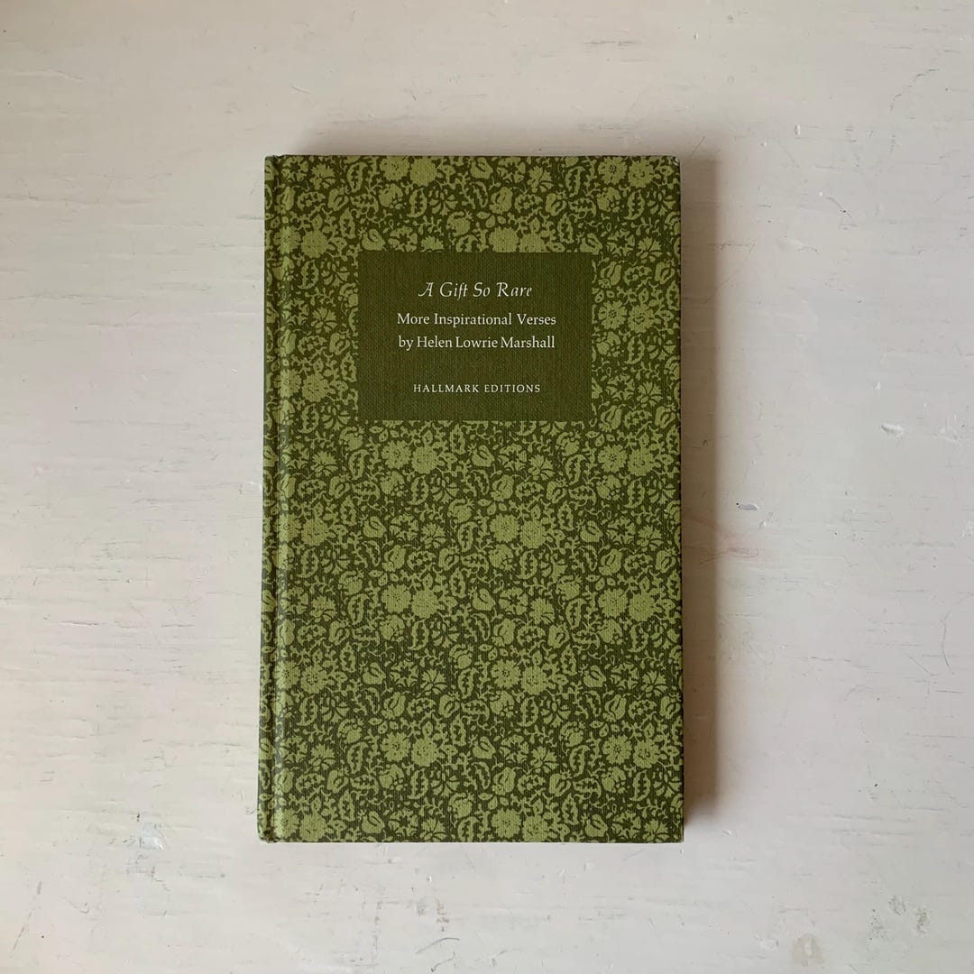 Vintage 1960s Poetry Book Helen Lowrie Marshall A Gift so Rare More ...