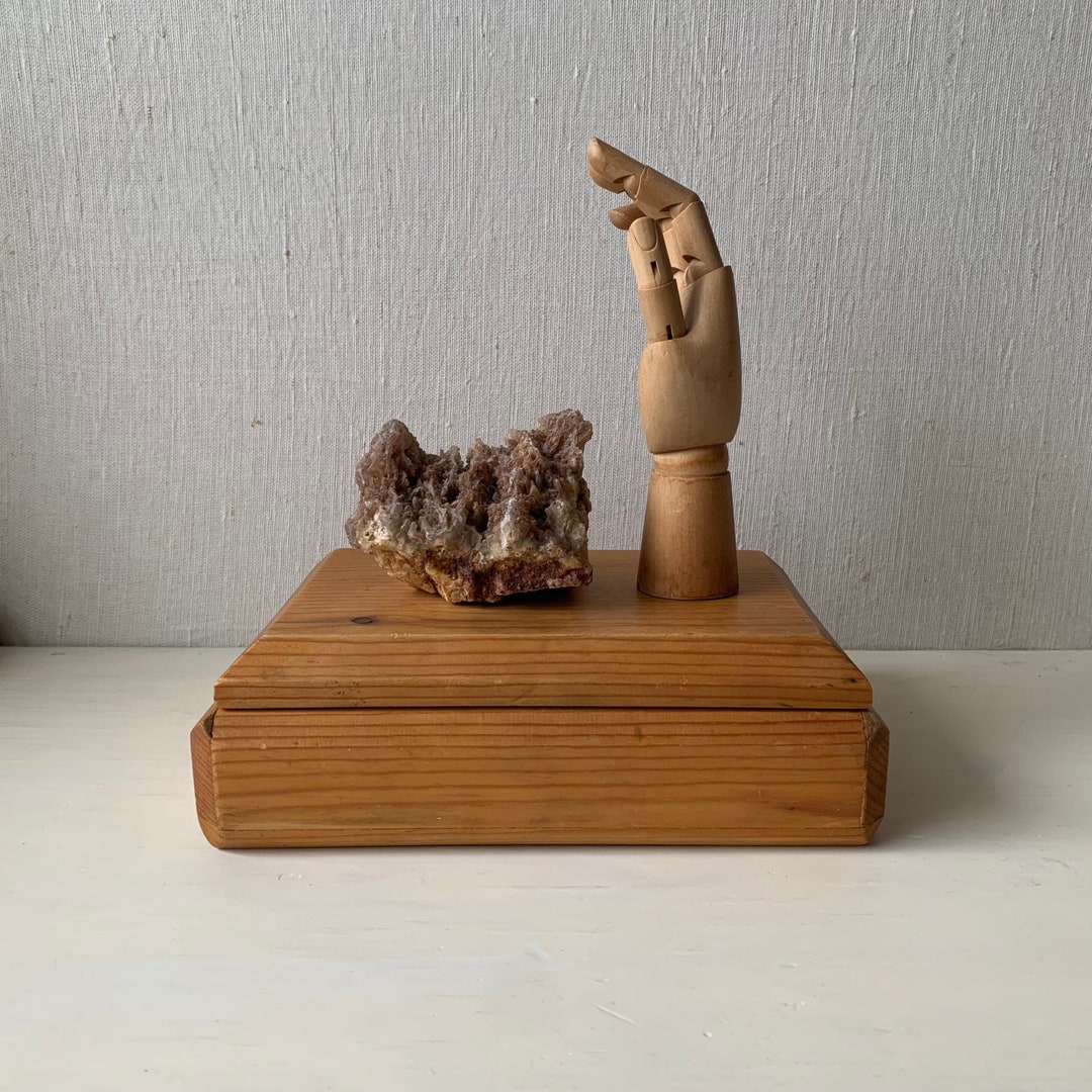 Vintage Wood Box Riser Plinth Shallow Wooden Handmade Box - Etsy