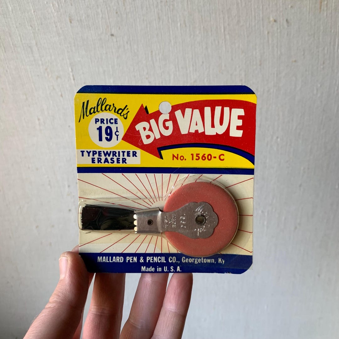 Vintage Typewriter Eraser and Brush in Original Package Vintage ...