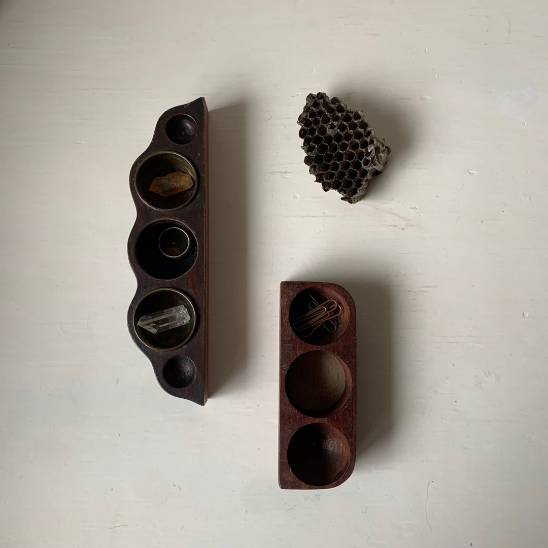 Antique Wood Divided Display - Victrola Needles Cups Holder - Small ...