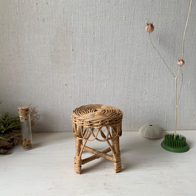 Wicker Stool - Etsy