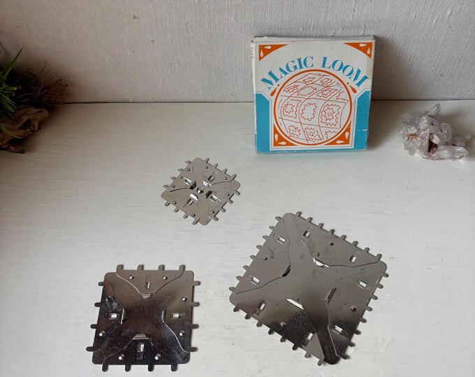 Vintage Magic Loom Set - 3 Metal Looms for Use With Yarn - Vintage ...