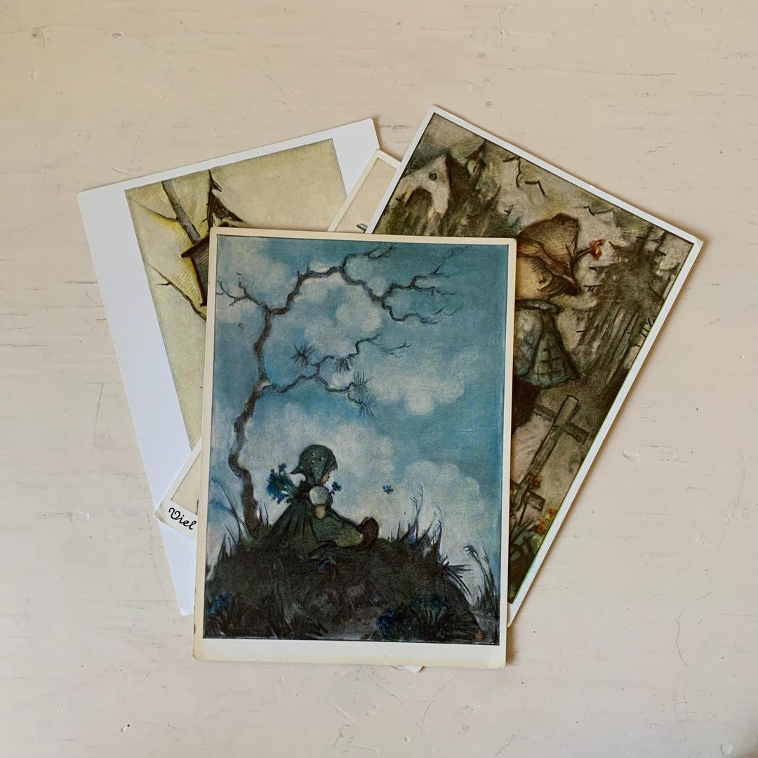 Vintage Hummel Postcards 4 Group of Four Maria Innocentia Hummel Images ...