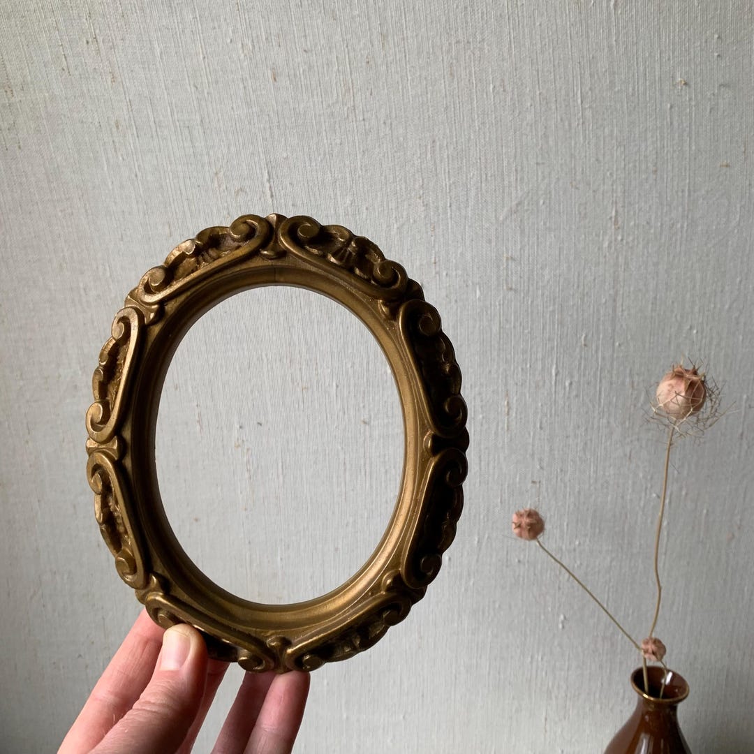 Vintage Gold Plastic Frame - Ornate Florentia Style Frame Sans Glass ...