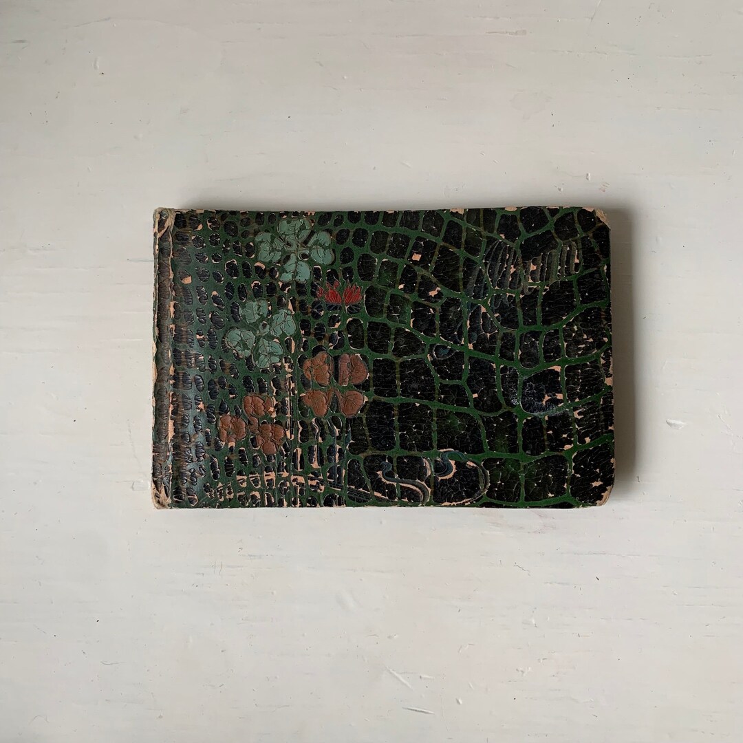 Antique Shamrock Album - 1900s Green Blank Book With Inscriptions From ...