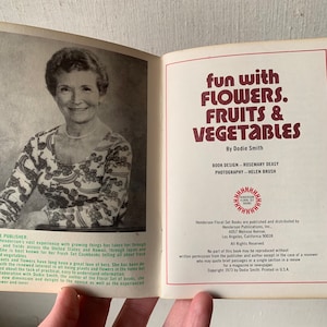 Vintage 70s Naturecraft Booklet - Mini Book - Fun With Flowers Fruits ...