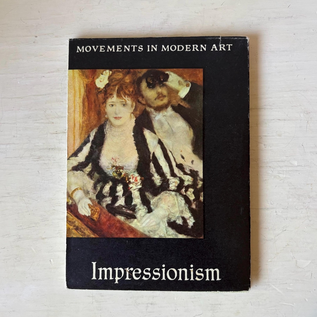 Vintage Impressionism Book - Fine Art Prints - Movements in Modern Art ...