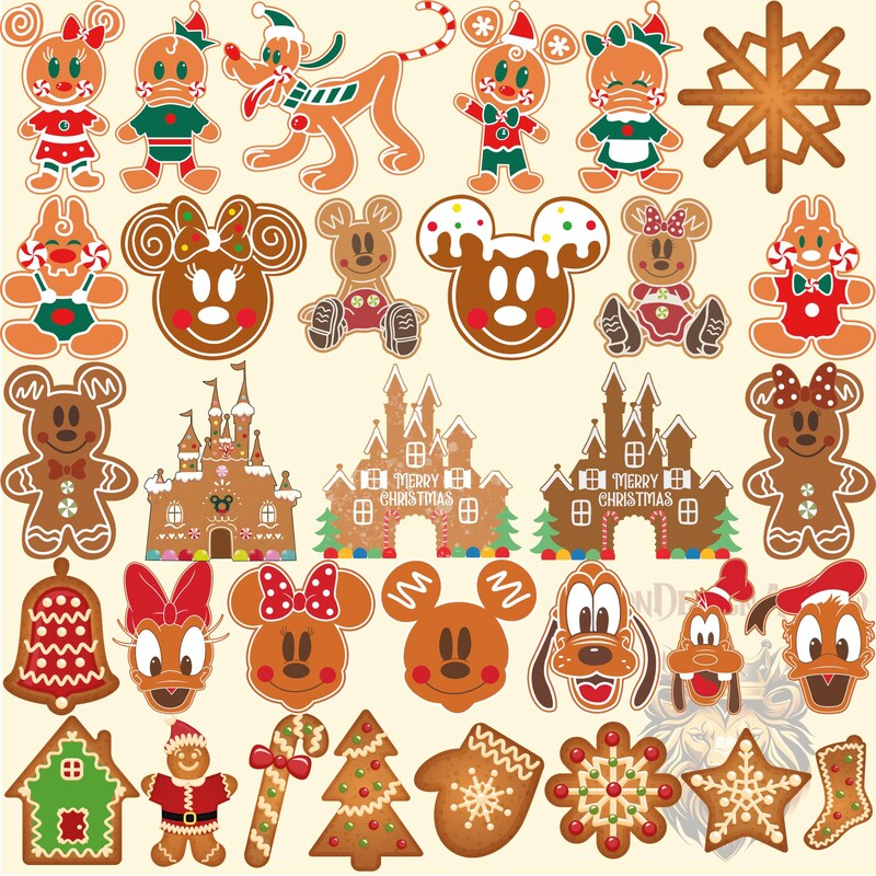 Mickey Gingerbread Svg - Etsy