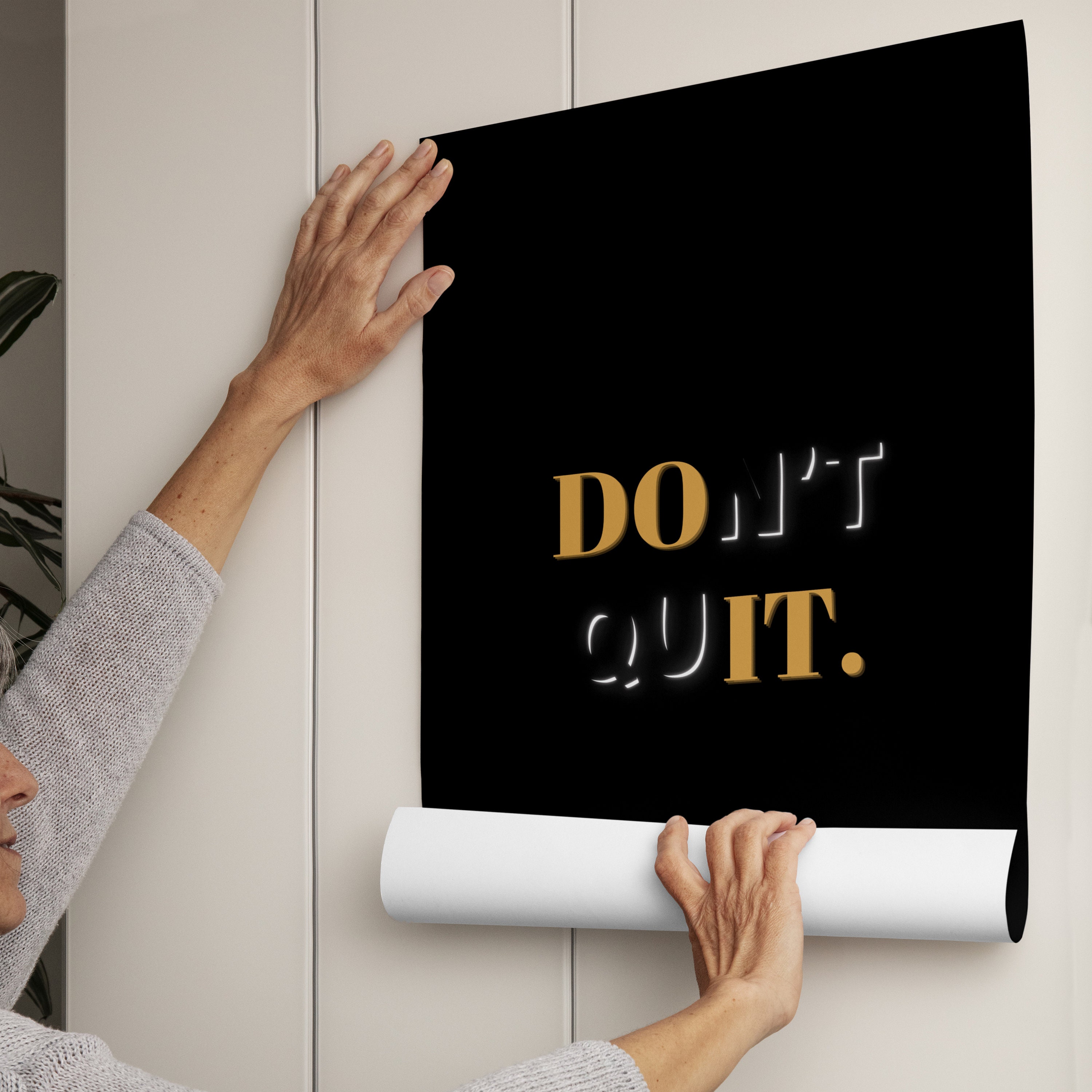 Don't Quit Inspirational Print, Digital Download, Motivation Framed ...