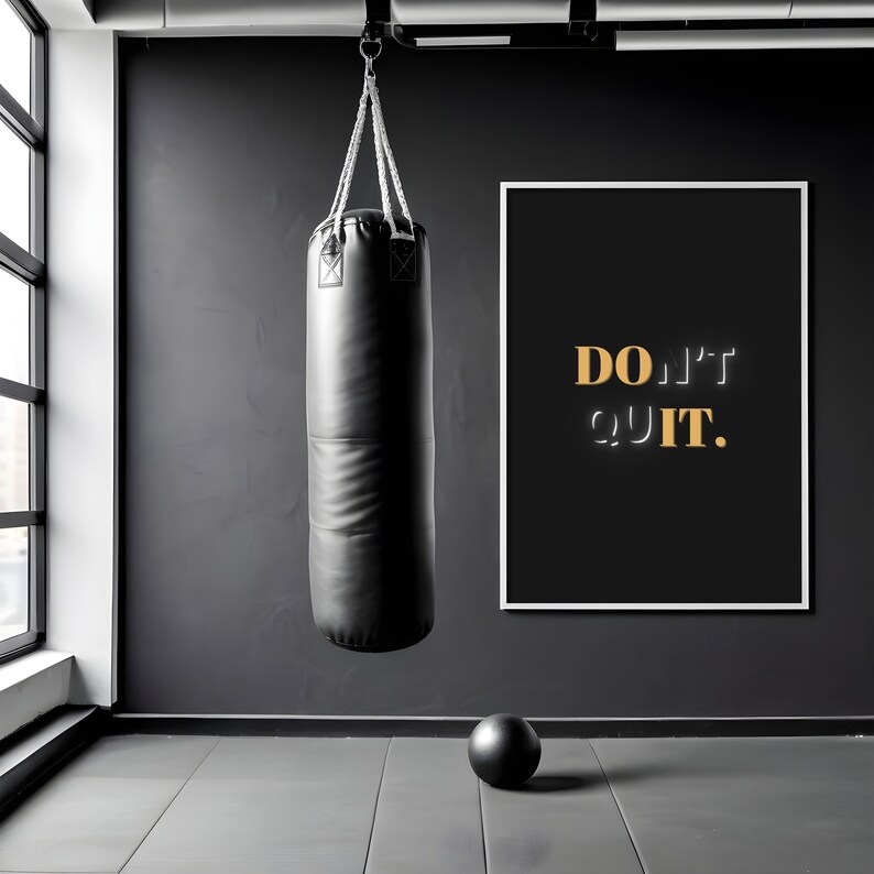 Don't Quit Inspirational Print, Digital Download, Motivation Framed ...
