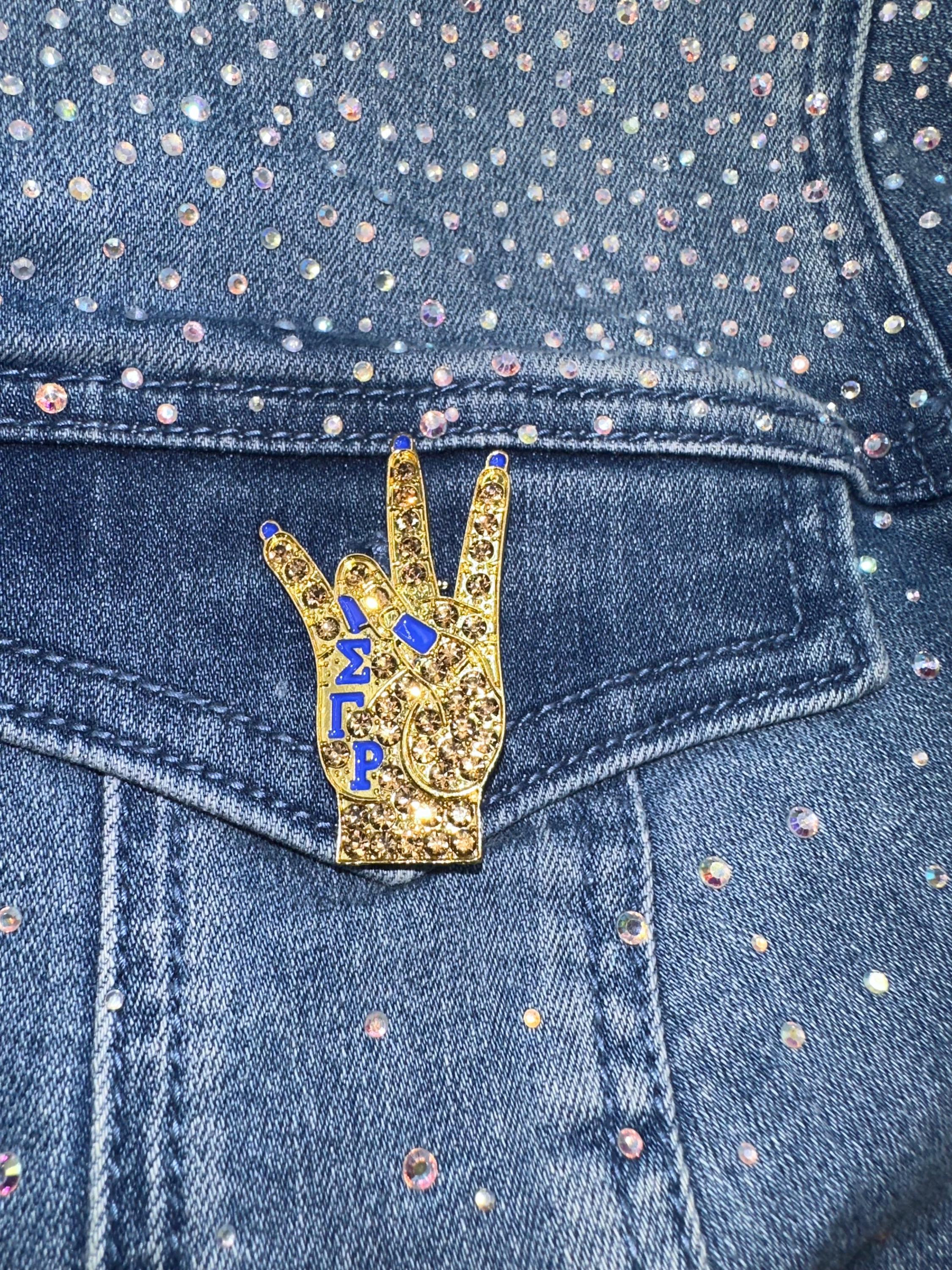 Sigma Gamma Rho Hand Sign Brooch - Etsy