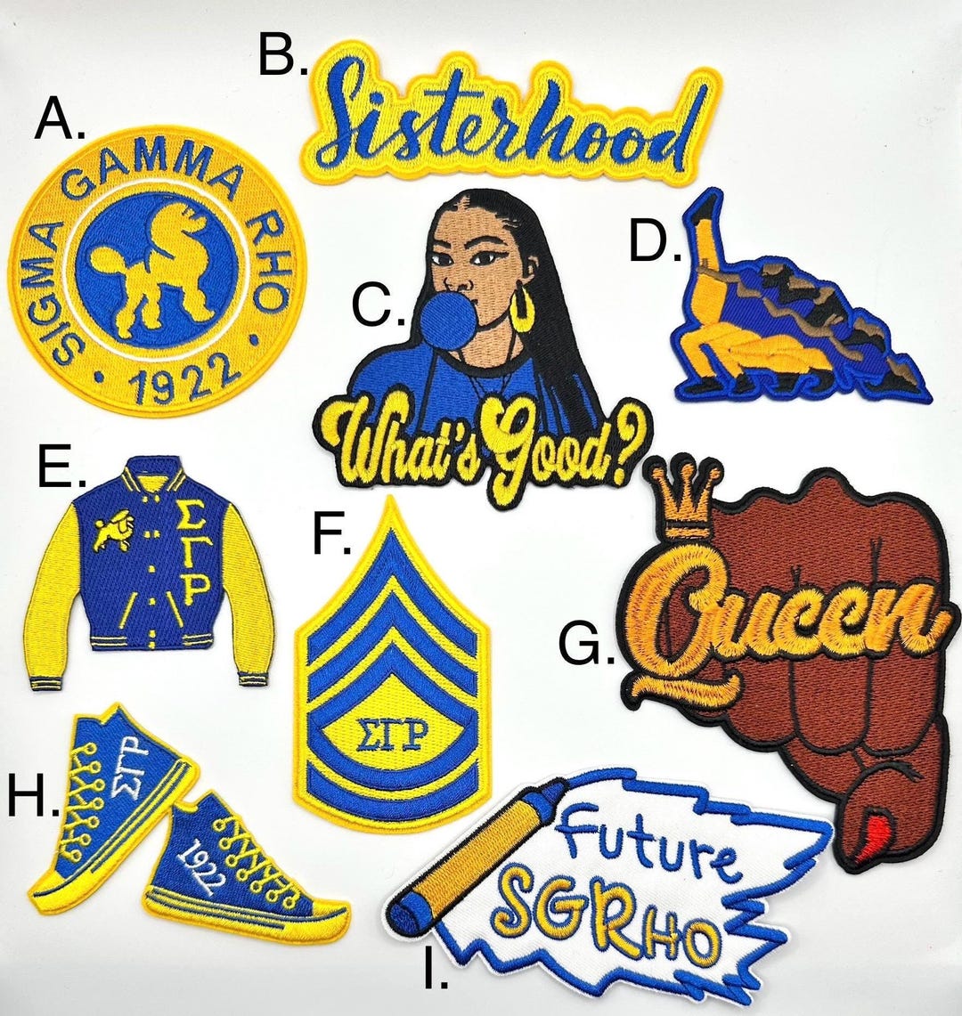 SGRHO Iron-on Patches Group J - Etsy