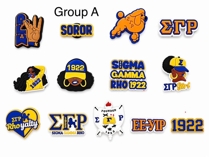 Sigma Gamma Rho Rubber Clog Shoe Charms - Etsy