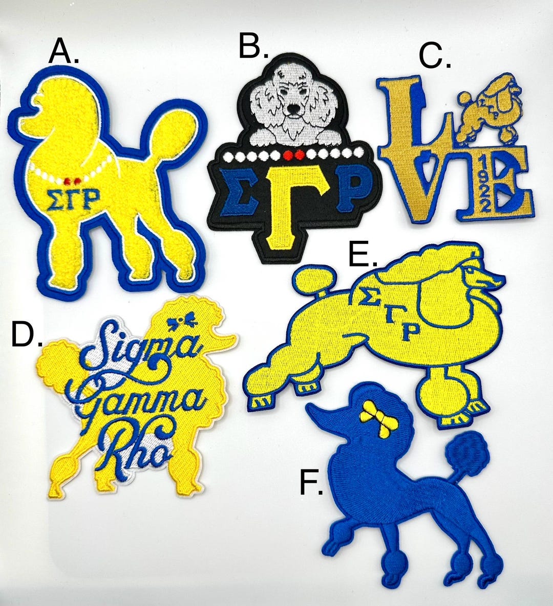 SGRHO Iron-on Patches Group B - Etsy