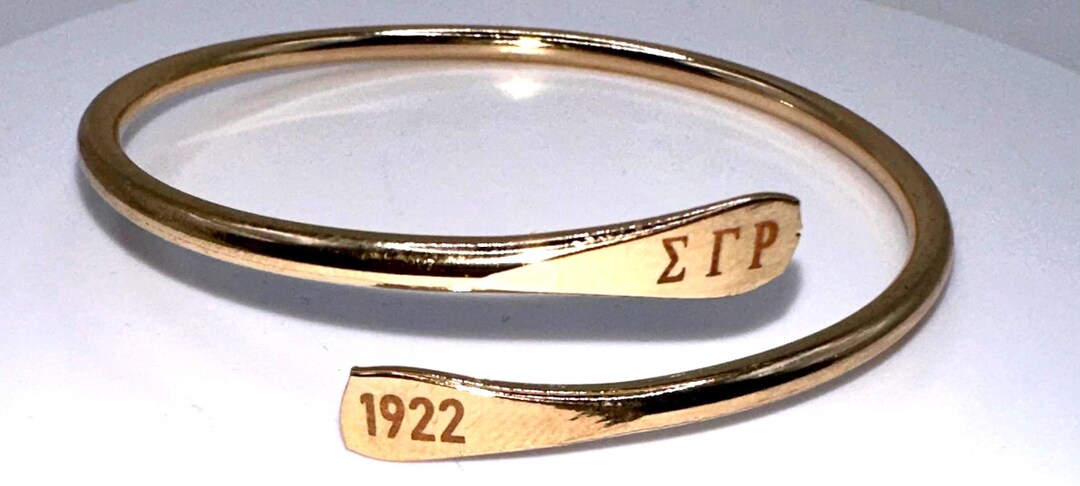 Sigma Gamma Rho Metal Bypass Bracelet - Etsy