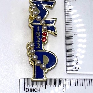 Sigma Gamma Rho (ΣΓΡ) 2 Rubies & 10 Pearls Brooch - Etsy