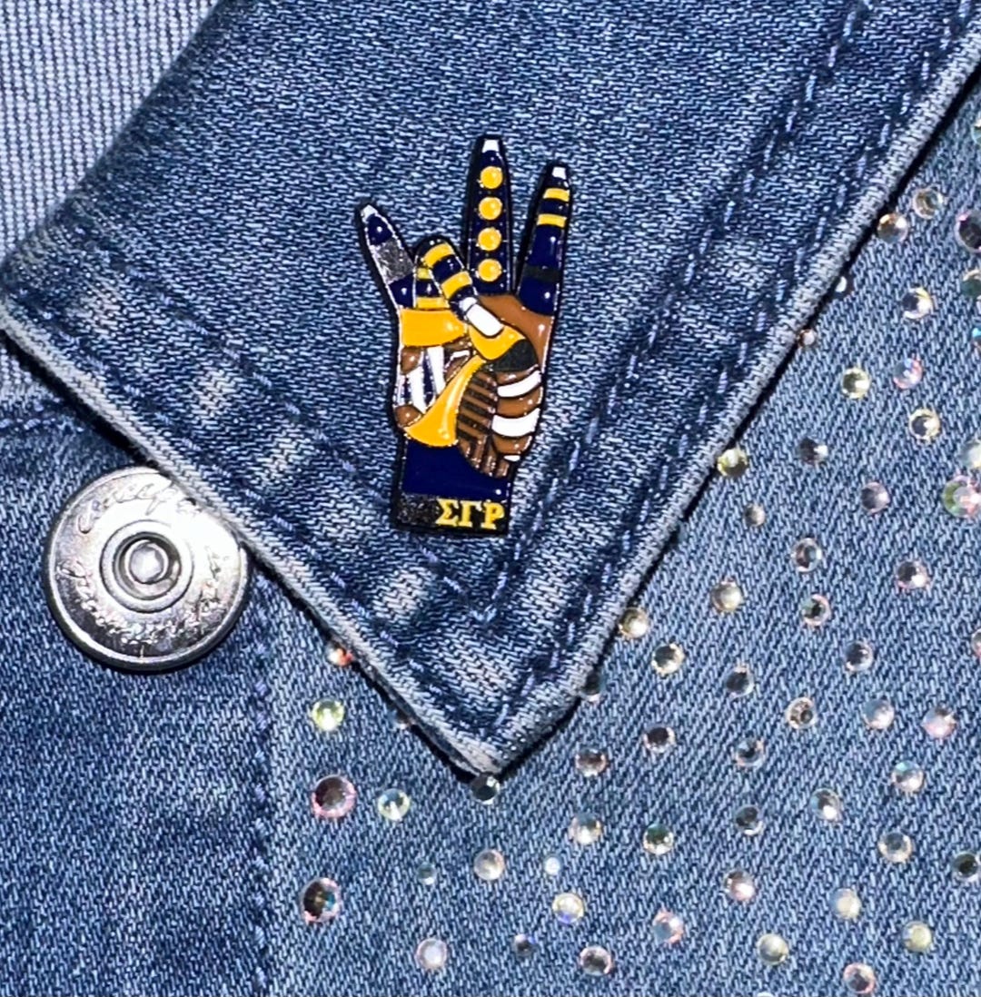Sigma Gamma Rho Hand-sign Pin - Etsy