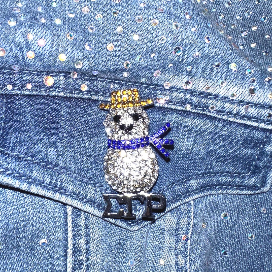 Sigma Gamma Rho Snowman Brooch - Etsy