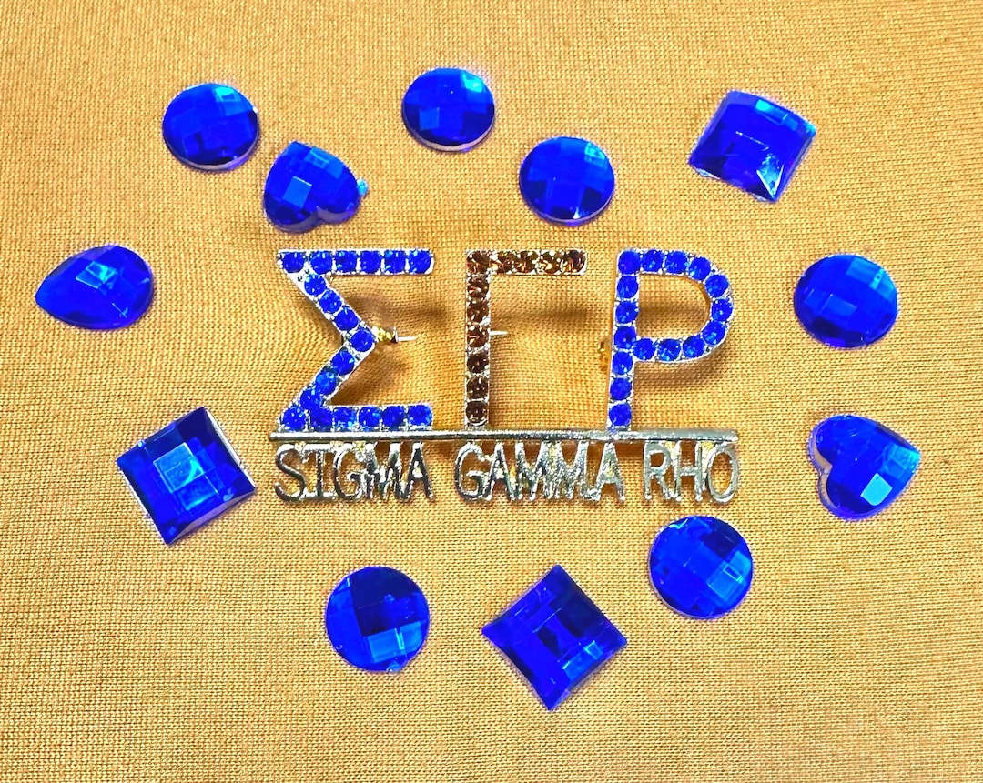 Sigma Gamma Rho ƩΓP Rhinestone Brooch - Etsy