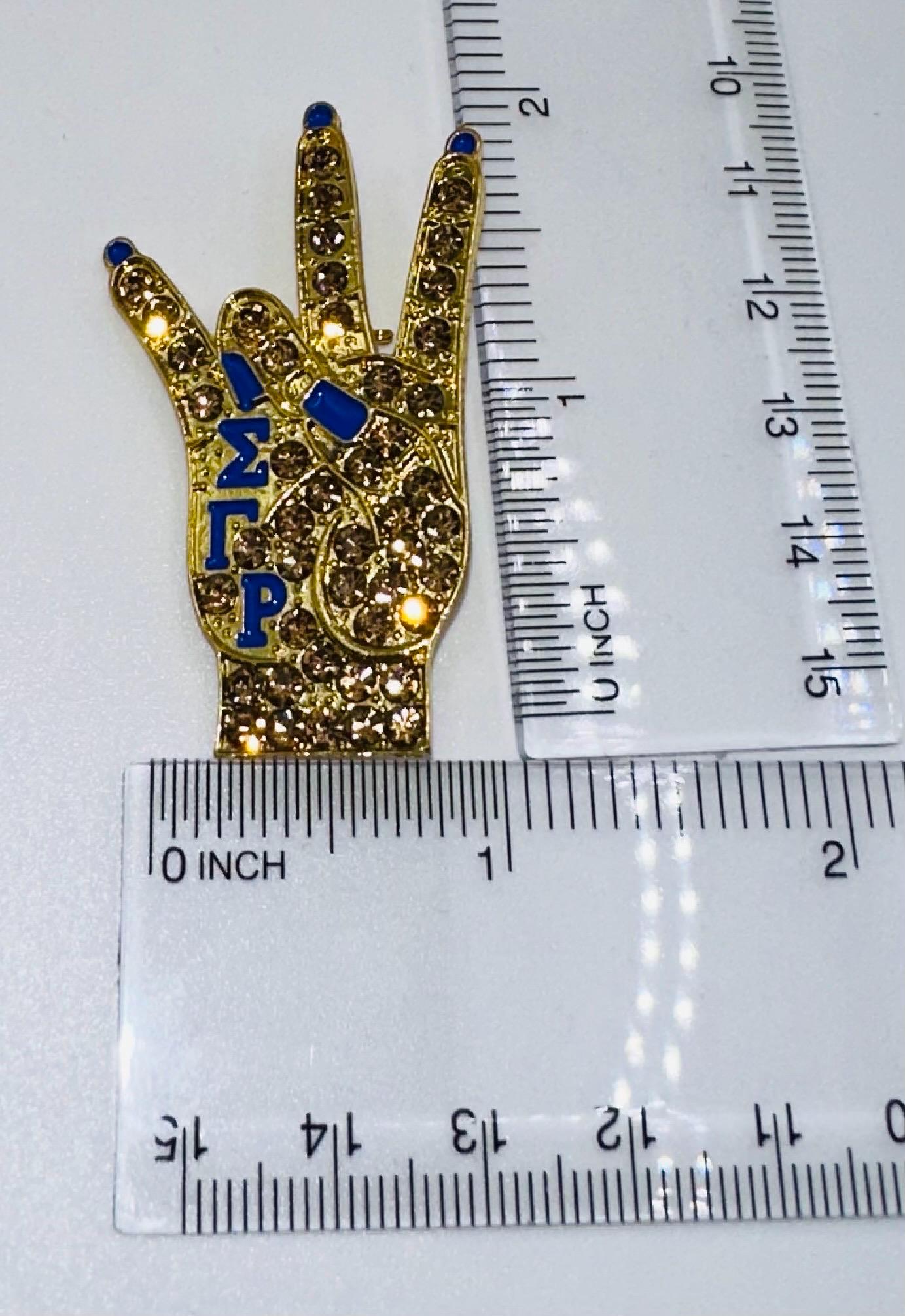 Sigma Gamma Rho Hand Sign Brooch - Etsy