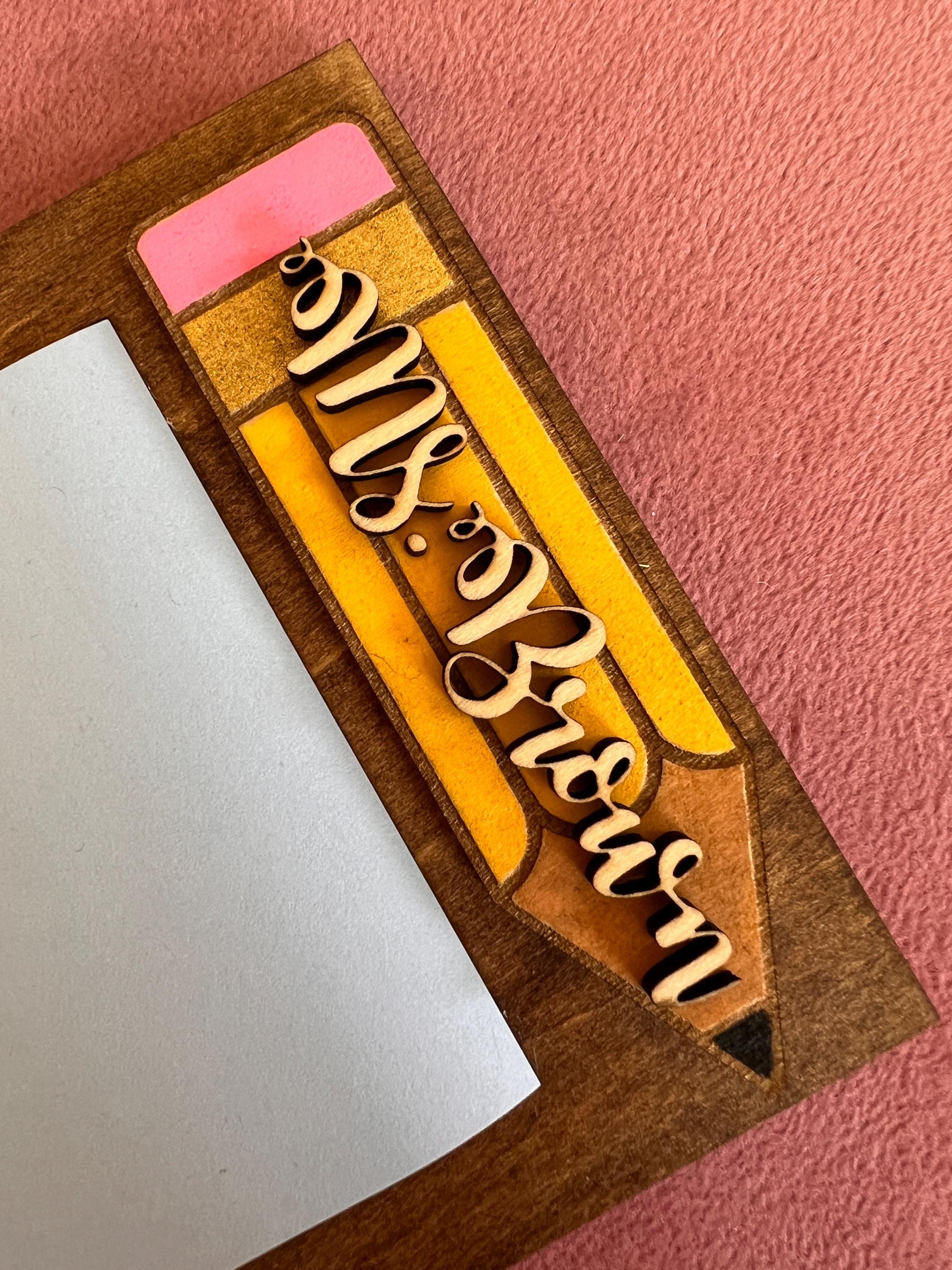 Personalized Post-it Note Holder - Etsy