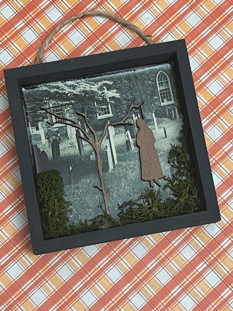 Halloween Decoration Graveyard Laser Engraved & Cut - Etsy