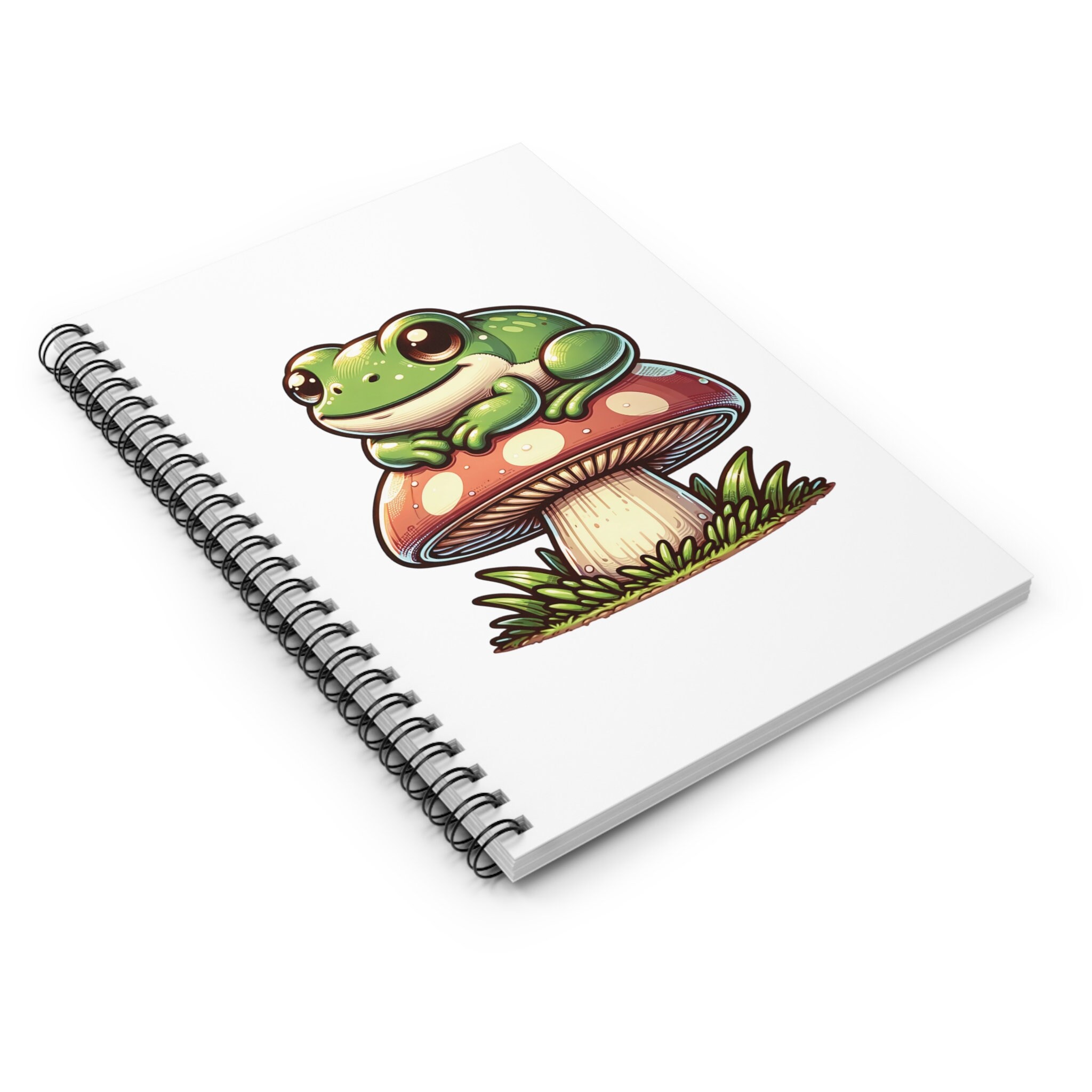 Spiral Notebook - Mushroom Frog Notebook,ruled Line - Etsy