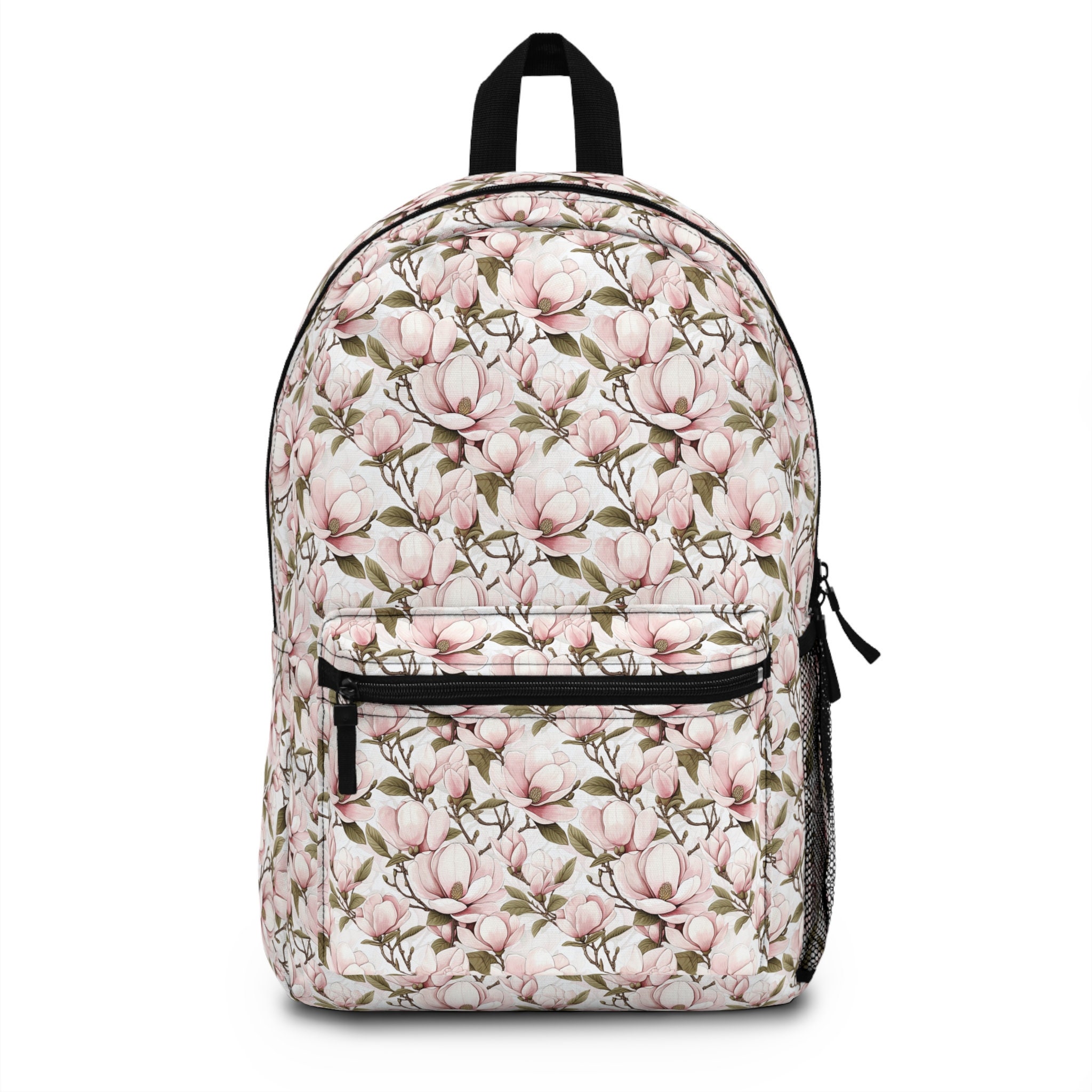 Pink Magnolia Backpack, Booksack, Book Bag - Etsy