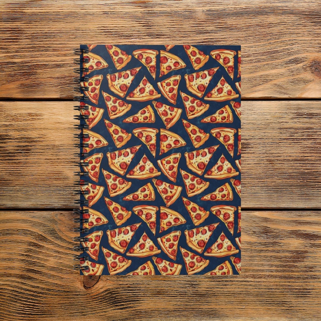 Pepperoni Pizza Spiral Notebook, Gift for Someone Who Loves Pizza, Food ...