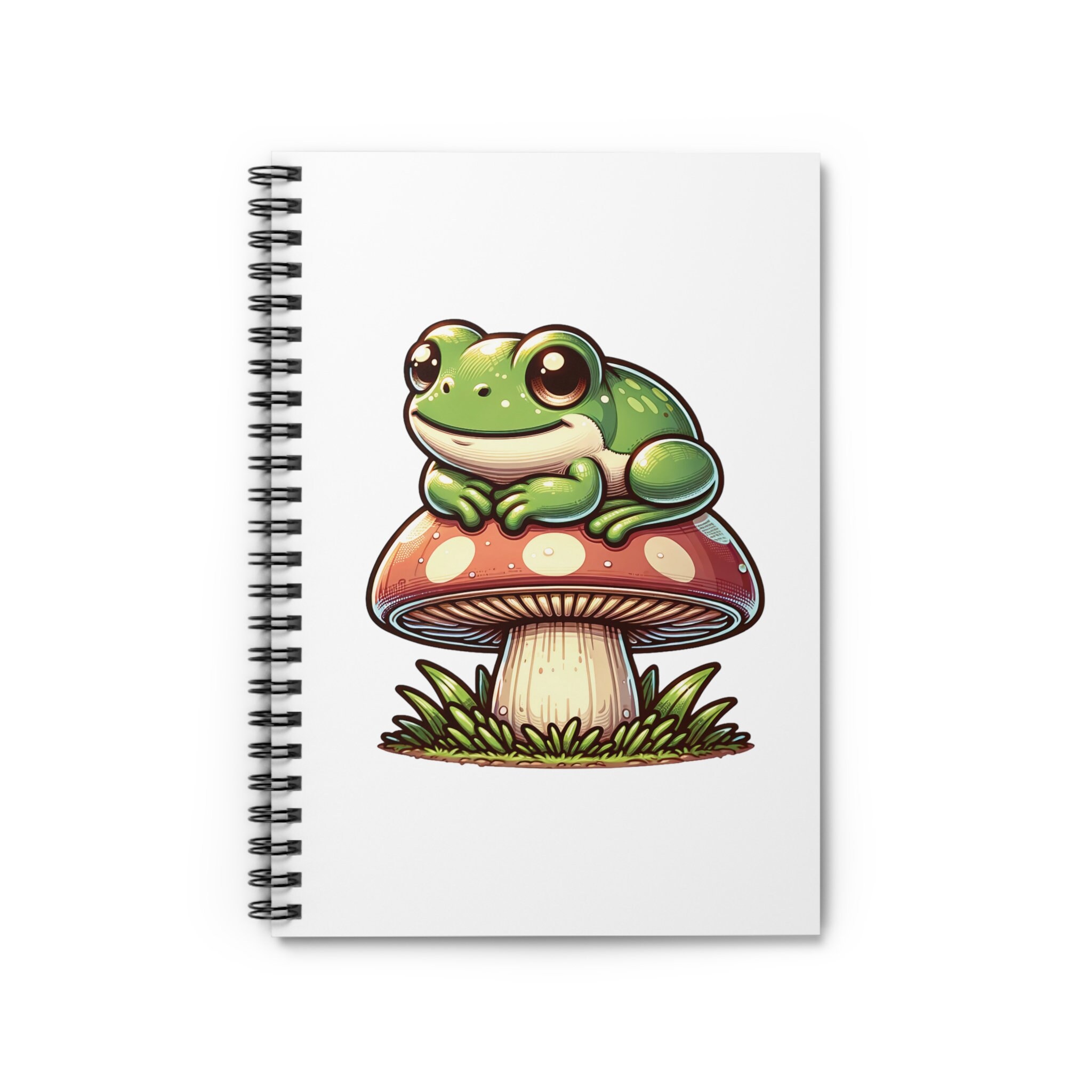 Spiral Notebook - Mushroom Frog Notebook,ruled Line - Etsy