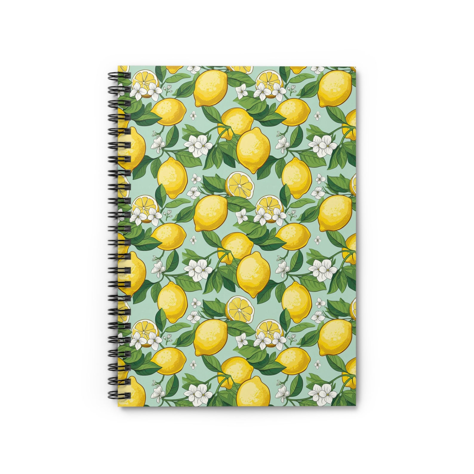 Spiral Notebook - Lemon Spiral Notebook - Ruled Line, 8"x 6", Lemon Notebook, Notepad - Etsy
